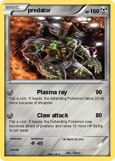 Pokémon predator 563 563 - Plasma ray - My Pokemon Card