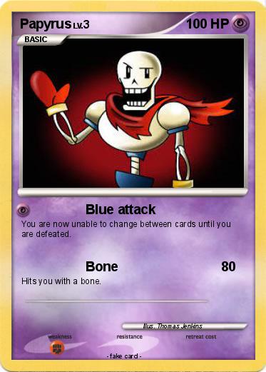 Pokémon Papyrus 118 118 - Blue attack - My Pokemon Card