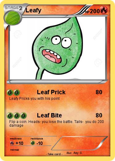 Pokémon Leafy 184 184 - Leaf Prick - My Pokemon Card