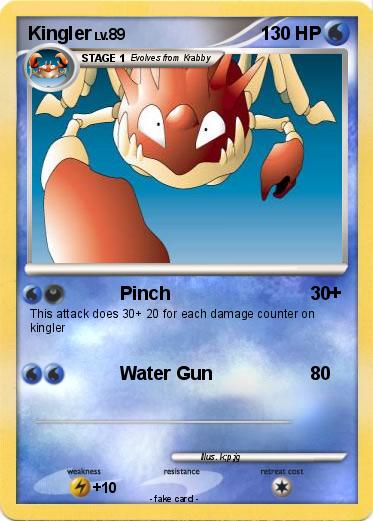 Pokémon Kingler 7 7 - Pinch - My Pokemon Card