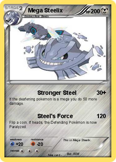 Pokémon Mega Steelix 16 16 - Stronger Steel - My Pokemon Card