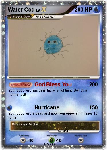 Pokémon Water God 12 12 - God Bless You - My Pokemon Card
