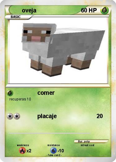 Pokémon oveja 1 1 - comer - My Pokemon Card