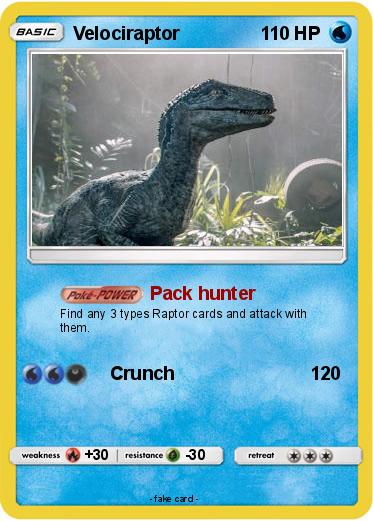 Pokémon Velociraptor 397 397 - Pack hunter - My Pokemon Card