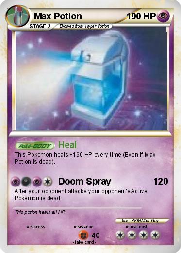 Pokémon Max Potion - Heal - My Pokemon Card