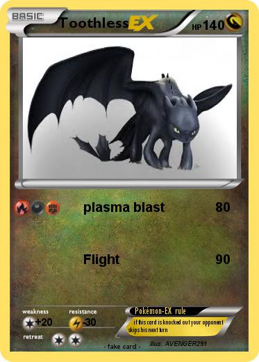 Pokémon Toothless 705 705 - plasma blast - My Pokemon Card