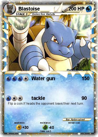 Pokémon Blastoise 1950 1950 - Water gun - My Pokemon Card