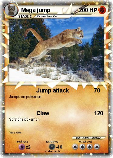 Pokémon Mega jump 4 4 - Jump attack - My Pokemon Card