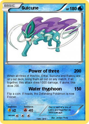 Pokémon Suicune 2012 2012 - Power of three - My Pokemon Card