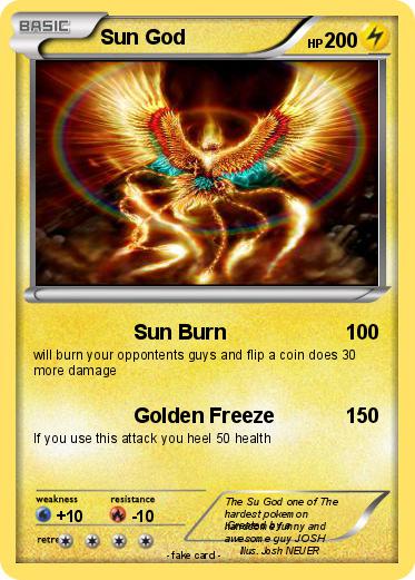 Pokémon Sun God 42 42 - Sun Burn - My Pokemon Card