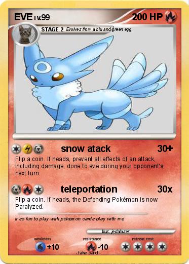 Pokémon EVE 192 192 - snow atack - My Pokemon Card