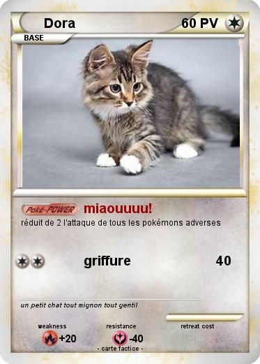 Pokémon Dora 927 927 - miaouuuu! - Ma carte Pokémon