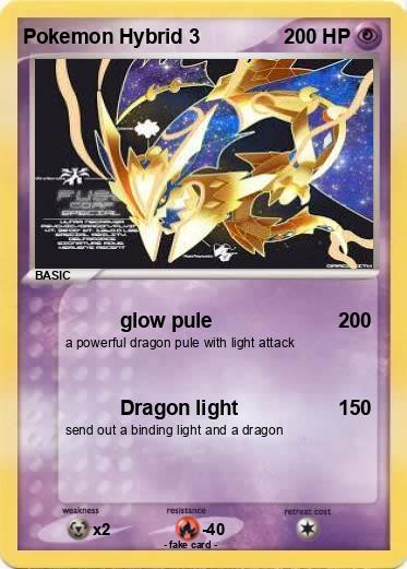 Pokémon Pokemon Hybrid 3 3 - glow pule - My Pokemon Card