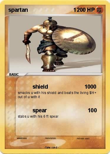 Pokémon spartan 1 1 1 - shield 1000 - My Pokemon Card