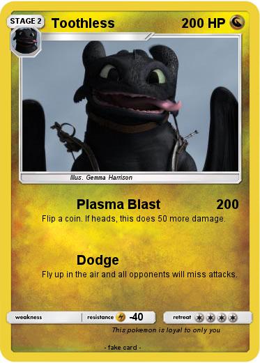 Pokémon Toothless 712 712 - Plasma Blast - My Pokemon Card