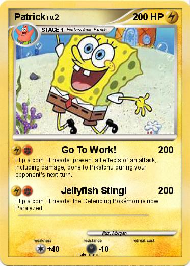 Pokémon Patrick 1390 1390 - Go To Work! - My Pokemon Card