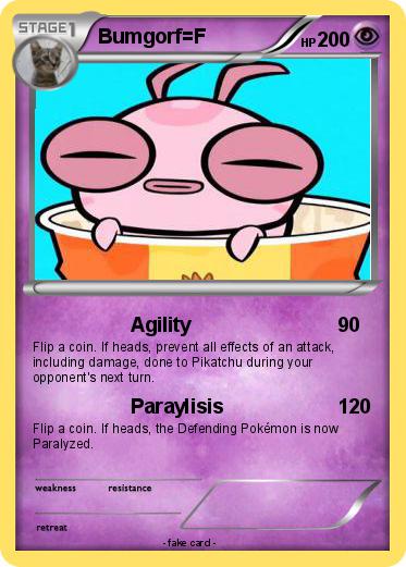 Pokémon Bumgorf F - Agility - My Pokemon Card