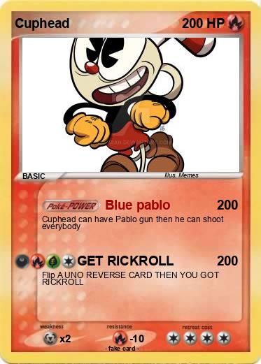 Pokémon Cuphead 180 180 - Blue pablo - My Pokemon Card