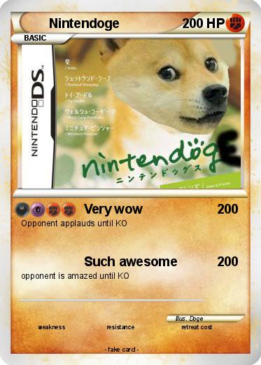 Pokémon Nintendoge - Very wow - My Pokemon Card