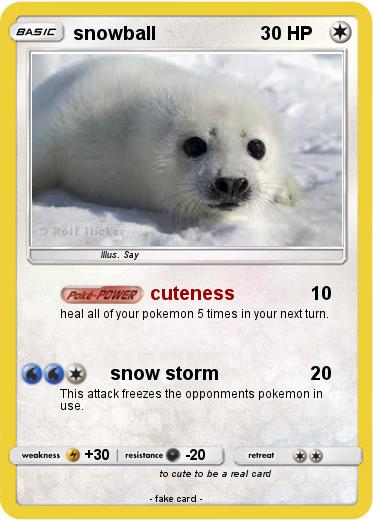 Pokémon snowball 145 145 - cuteness - My Pokemon Card