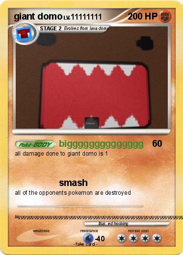 Pokémon giant domo - bigggggggggggggg - My Pokemon Card