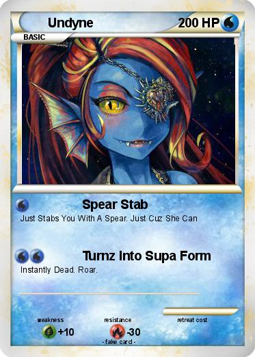 Pokémon Undyne 155 155 - Spear Stab - My Pokemon Card