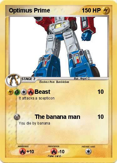 Pokémon Optimus Prime 596 596 - Beast - My Pokemon Card