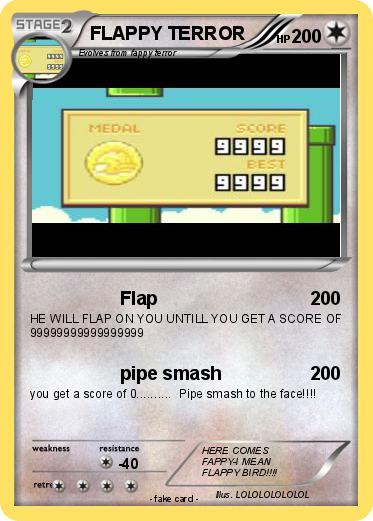Pokémon FLAPPY TERROR - Flap - My Pokemon Card