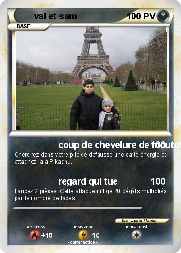 Pokémon val et sam - coup de chevelure de mouton - Ma carte Pokémon