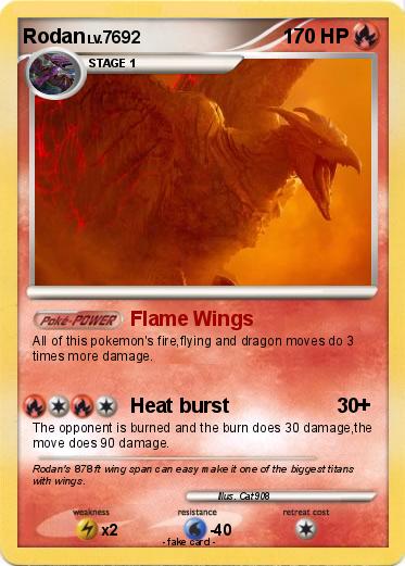 Pokémon Rodan 132 132 - Flame Wings - My Pokemon Card