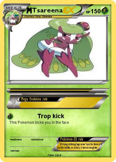 Pokémon Tsareena 4 4 - Trop kick - My Pokemon Card