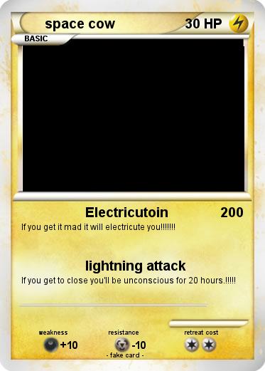 Pokémon space cow 1 1 - Electricutoin - My Pokemon Card