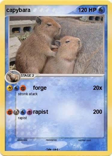 Pokémon capybara 69 69 - forge - My Pokemon Card