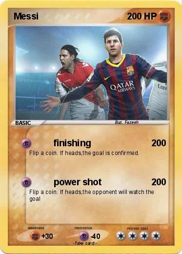Pokémon Messi 1290 1290 - finishing - My Pokemon Card