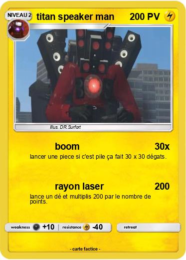 Pokémon titan speaker man 20 20 - boom - Ma carte Pokémon