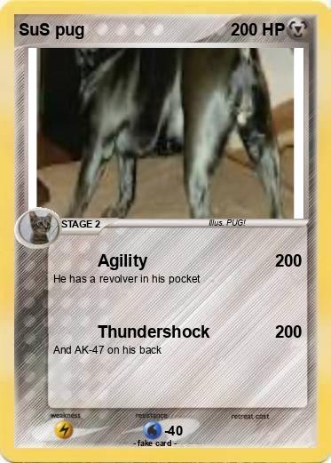 Pokémon SuS pug - Agility - My Pokemon Card