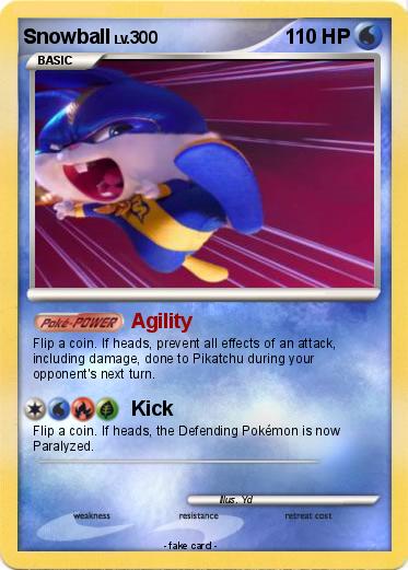 Pokémon Snowball 154 154 - Agility - My Pokemon Card