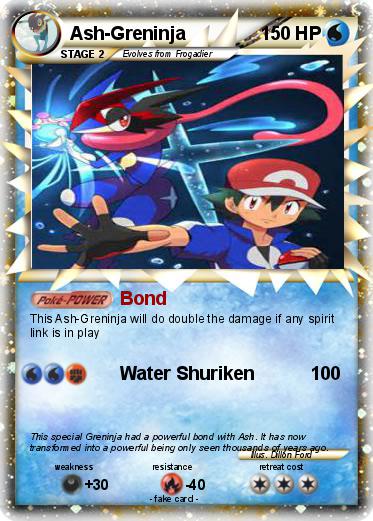 Pokémon Ash Greninja 228 228 - Bond - My Pokemon Card