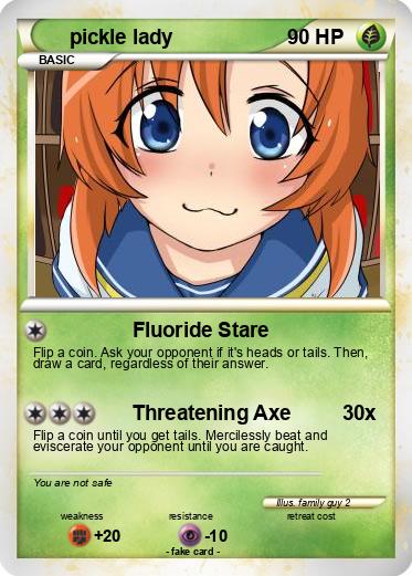 Pokémon pickle lady - Fluoride Stare - My Pokemon Card