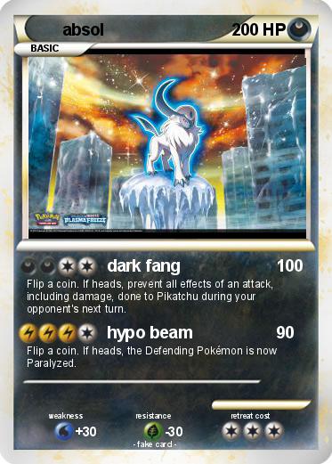 Pokémon absol 907 907 - dark fang - My Pokemon Card