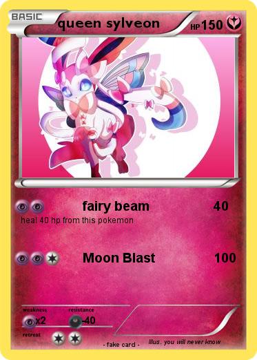 Pokémon queen sylveon - fairy beam - My Pokemon Card