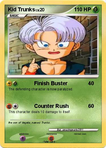 Pokémon Kid Trunks 24 24 - Finish Buster - My Pokemon Card