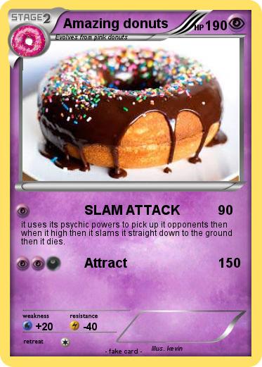 Pokémon Amazing donuts - SLAM ATTACK - My Pokemon Card