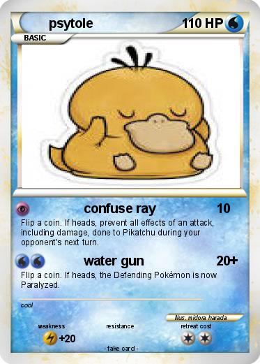 Pokémon psytole - confuse ray - My Pokemon Card