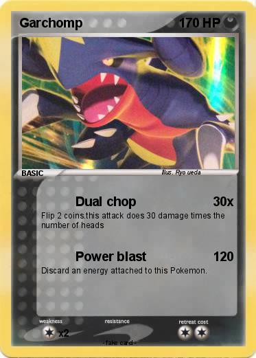 Pokémon Garchomp 712 712 - Dual chop - My Pokemon Card