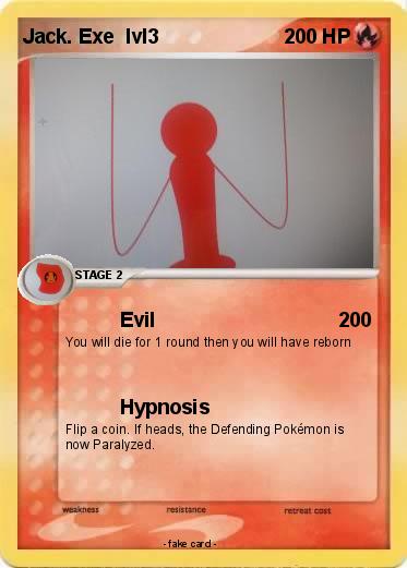 Pokémon Jack Exe lvl3 - Evil - My Pokemon Card