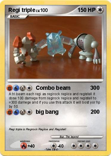 Pokémon Regi triple - Combo beam 300 - My Pokemon Card