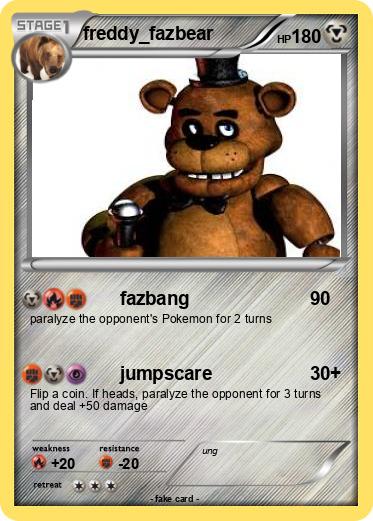 Pokémon freddy fazbear 1819 1819 - fazbang - My Pokemon Card