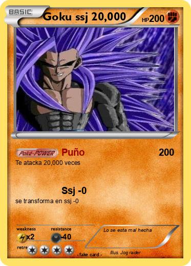 Pokémon Goku ssj 20 000 000 - Puño - My Pokemon Card