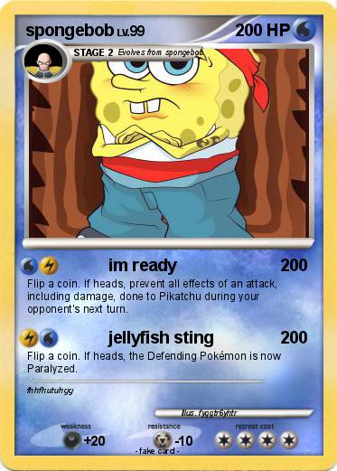 Pokémon spongebob 1974 1974 - im ready - My Pokemon Card